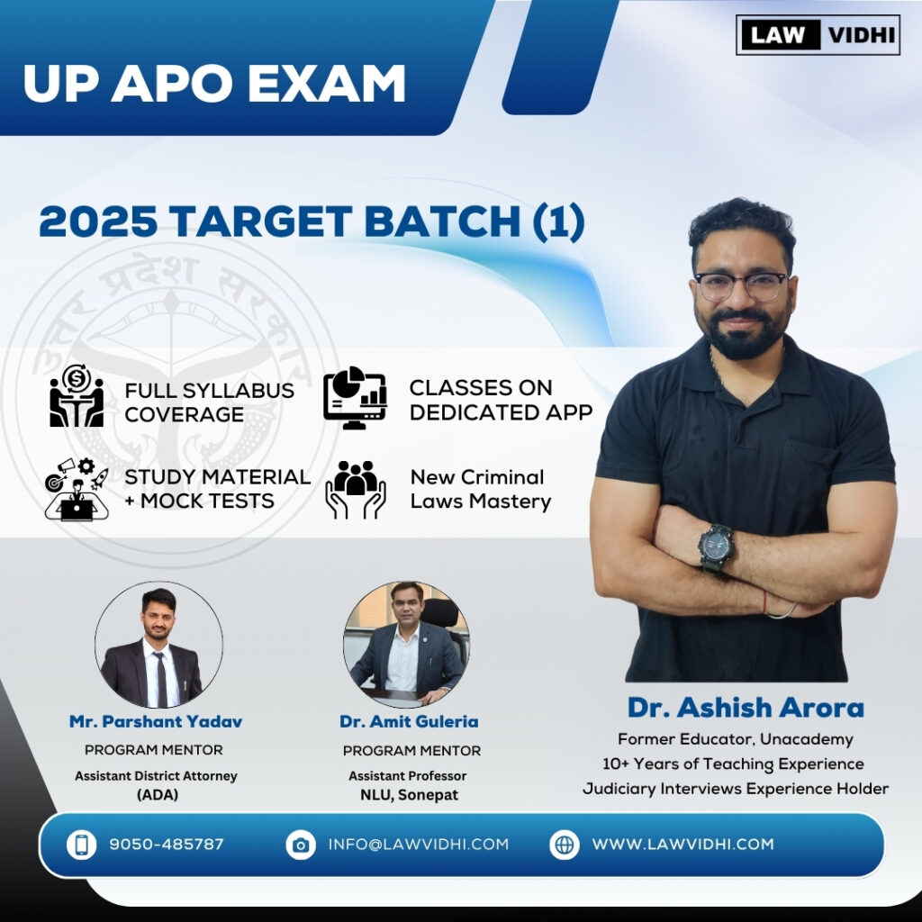 UP (APO) Assistant Prosecution Officer Examination-2025 Course